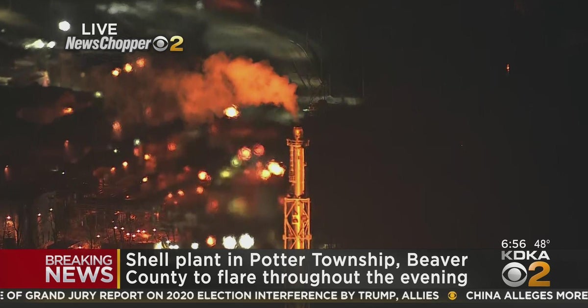 Shell says 'issue' at Beaver County plant leads to flaring - CBS Pittsburgh