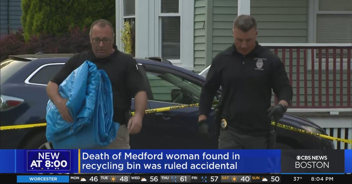 Death of Medford woman found in recycling bin deemed accidental - CBS ...