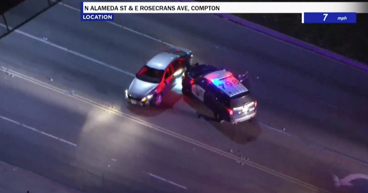 Lengthy pursuit comes to end as CHP officer's fifth attempted PIT maneuver proves successful