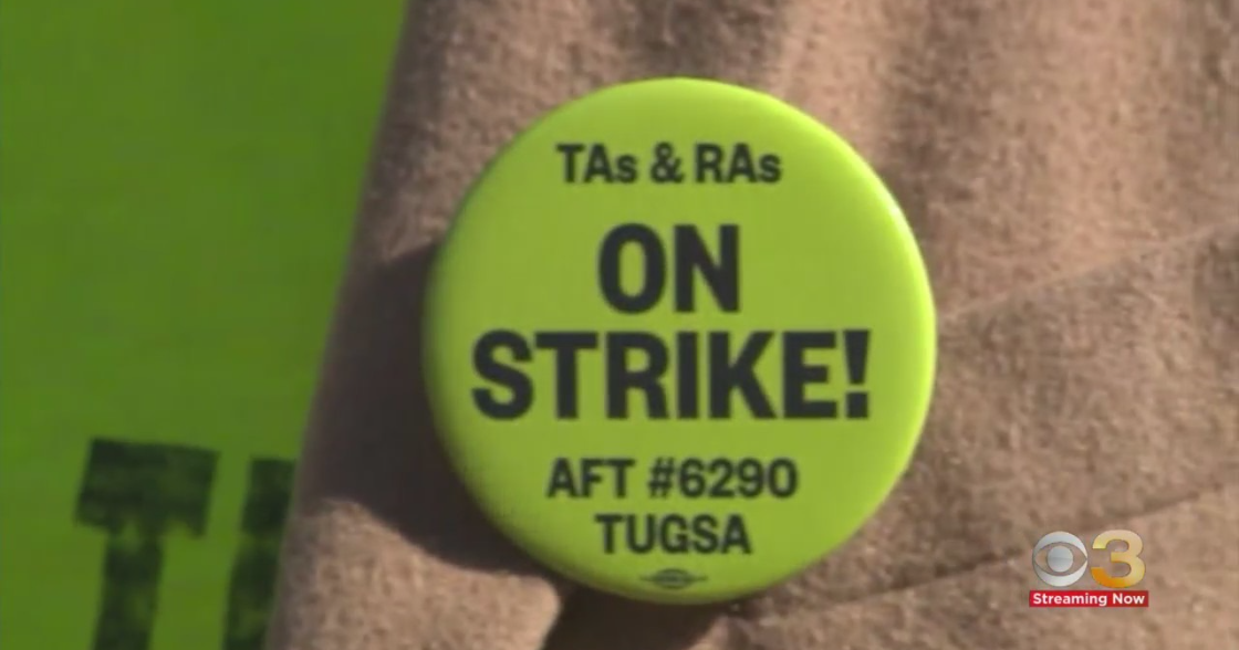 Temple undergrads plan walkout to back striking grad students - CBS ...