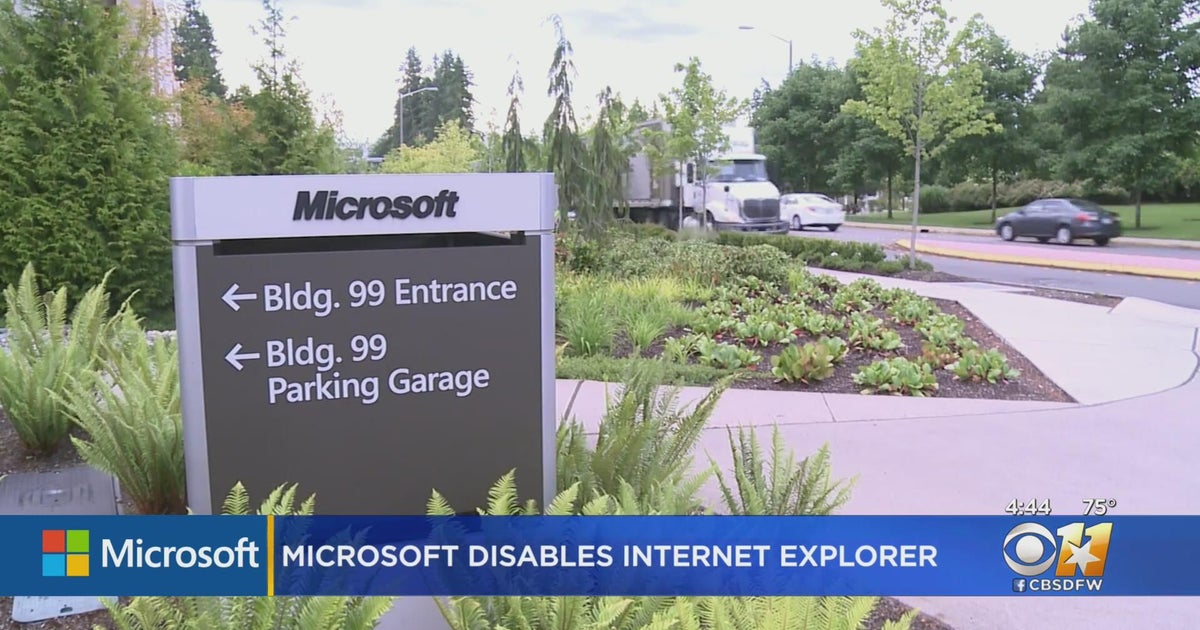 Microsoft disables Internet Explorer - CBS Texas Microsoft disables Internet Explorer - CBS Texas