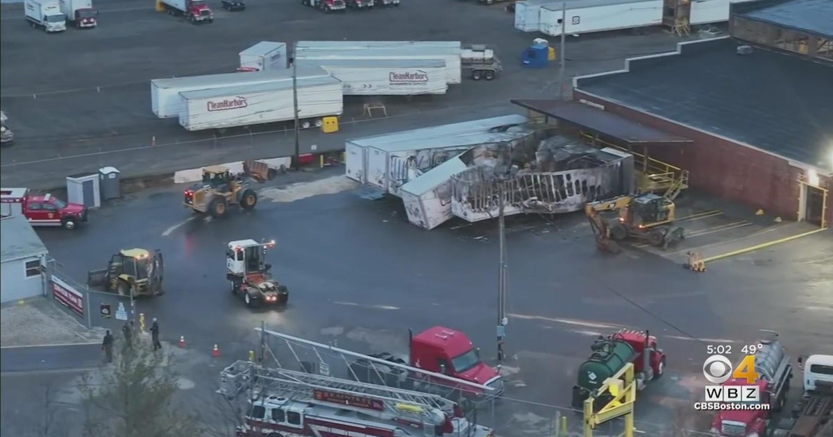 Air quality concerns after fire at Clean Harbors in Braintree - CBS Boston