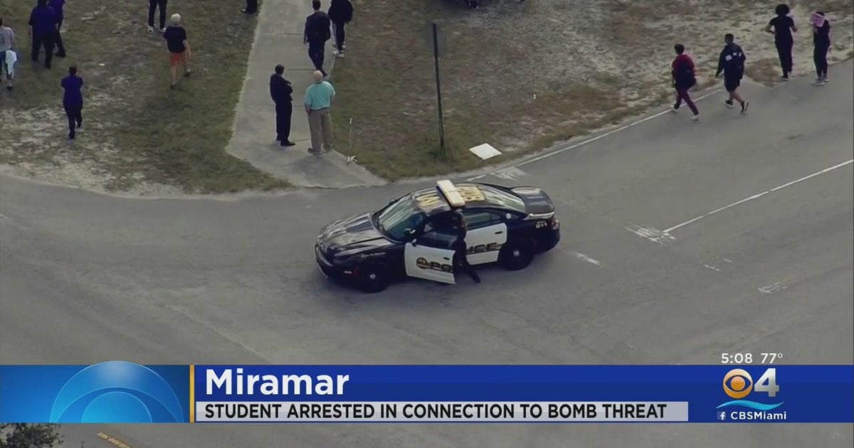 Miramar High School Student Arrested For Making Bomb Threat Police Say
