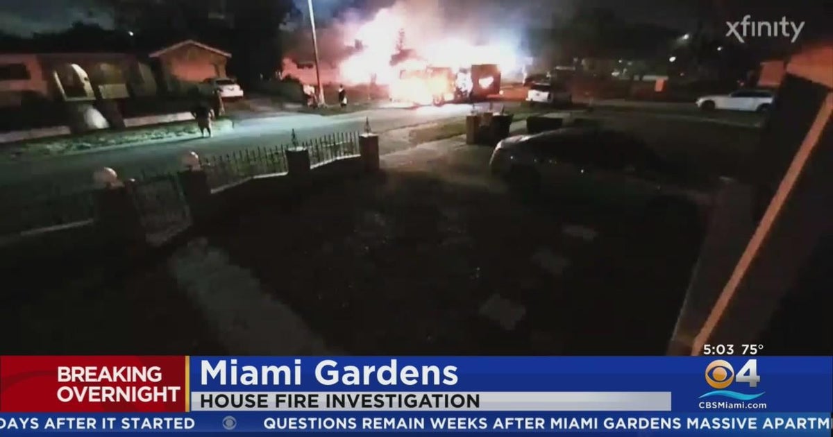 Miami Gardens home heavily damaged by fire - CBS Miami