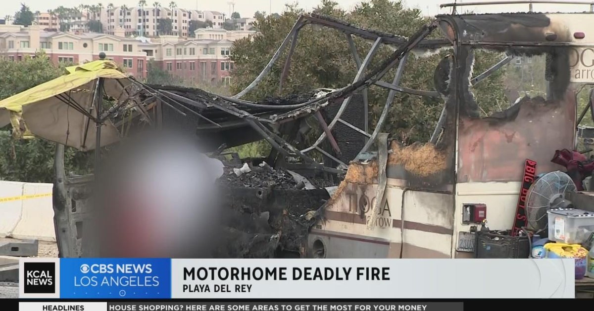Police say fatal motorhome fire likely unfortunate accident - CBS Los ...