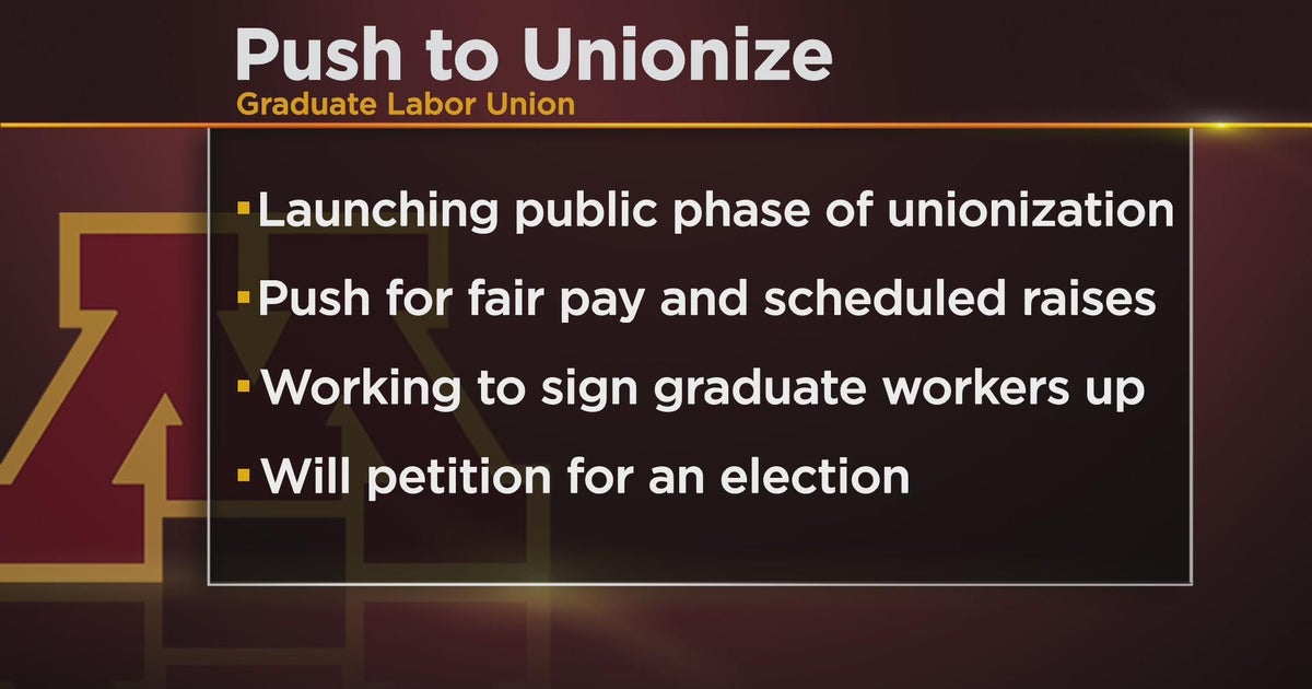 U of M graduate student workers advance unionization plans - CBS Minnesota