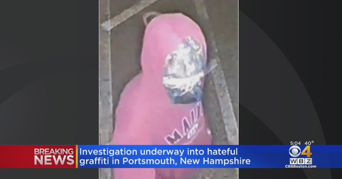 Investigation underway into hateful Portsmouth, NH graffiti - CBS Boston
