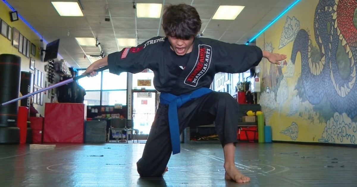 Medford's 'Karate Kid' aspires to be a world champion - CBS Boston