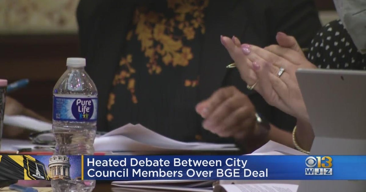 City leaders engage in heated debate over BGE deal - CBS Baltimore