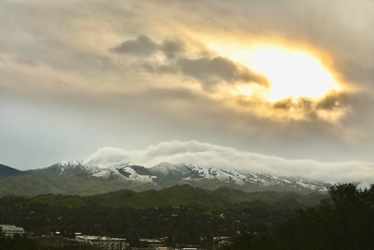 Photos: Rare winter storm delivers snow across the Bay Area
