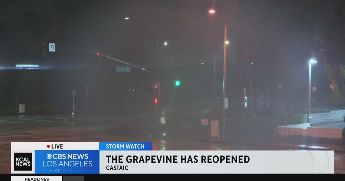The Grapevine reopens during powerful storm - CBS Los Angeles