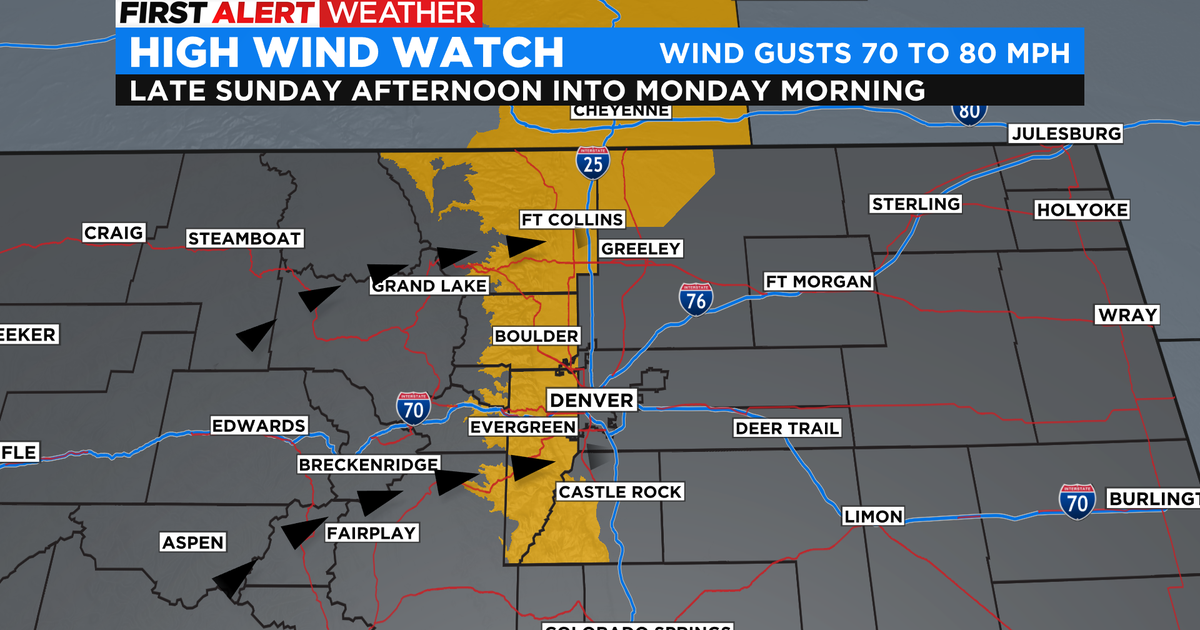 Colorado Weather: Warm temps with high winds to finish the day - CBS ...
