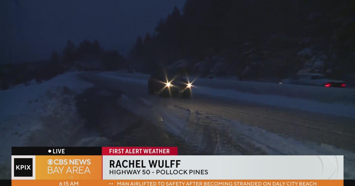 Sierra Blizzard: Rachel Wulff reports from empty Highway 50 - CBS San ...