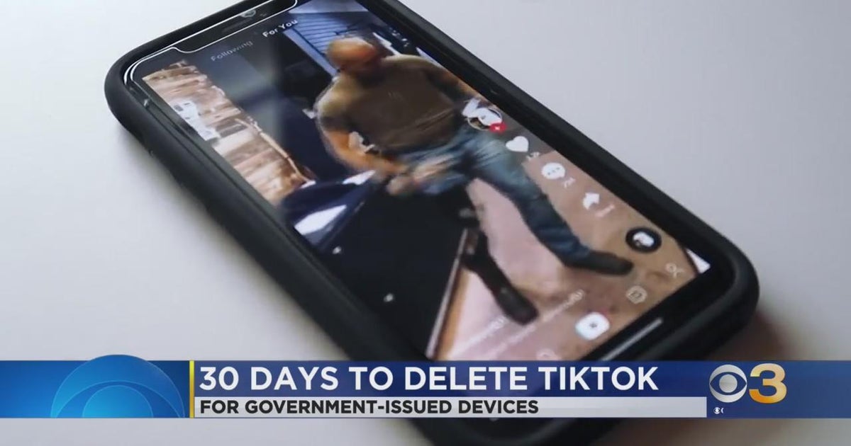 Government-issued devices have 30 days to delete TikTok app - CBS ...