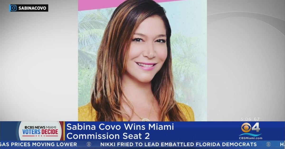 Sabina Covo wins special election for Miami commission seat - CBS Miami
