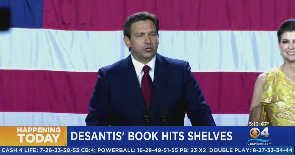 Gov. DeSantis new book hit shelves Tuesday - CBS Miami