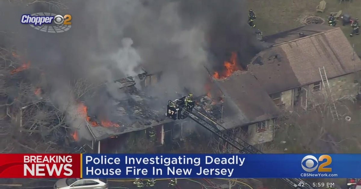 Police investigating deadly house fire in New Jersey - CBS New York