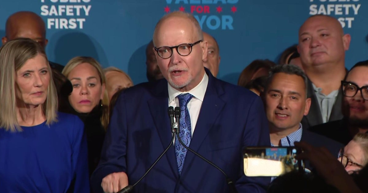 Paul Vallas speaks after coming in first in mayoral race - CBS Chicago