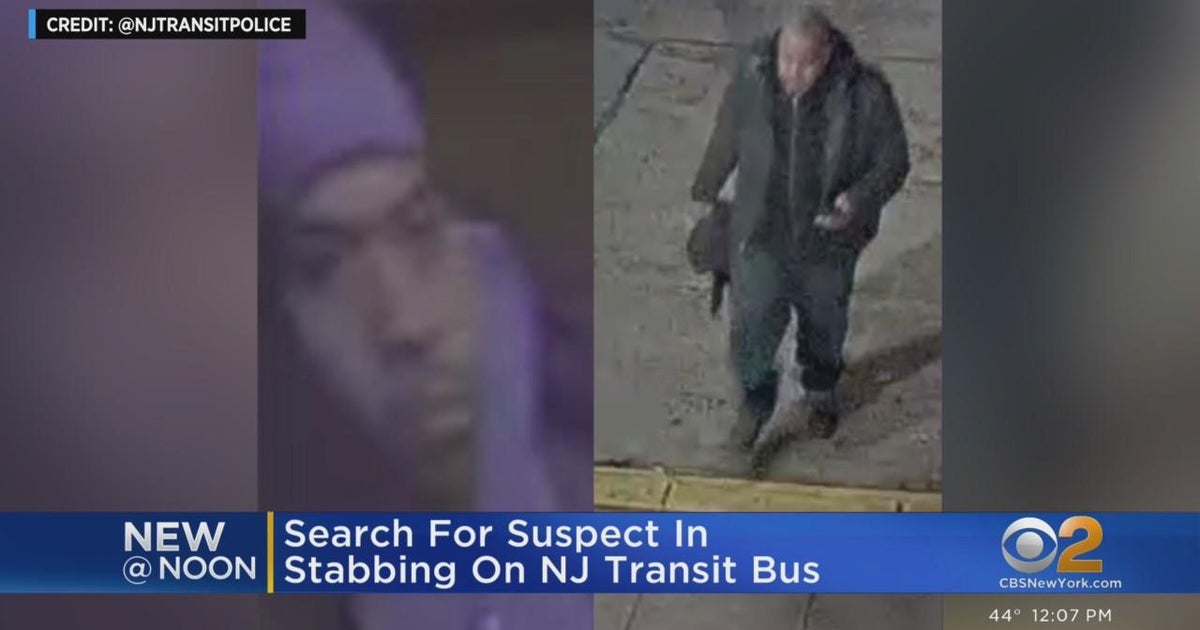 Man wanted for stabbing on NJ Transit bus - CBS New York
