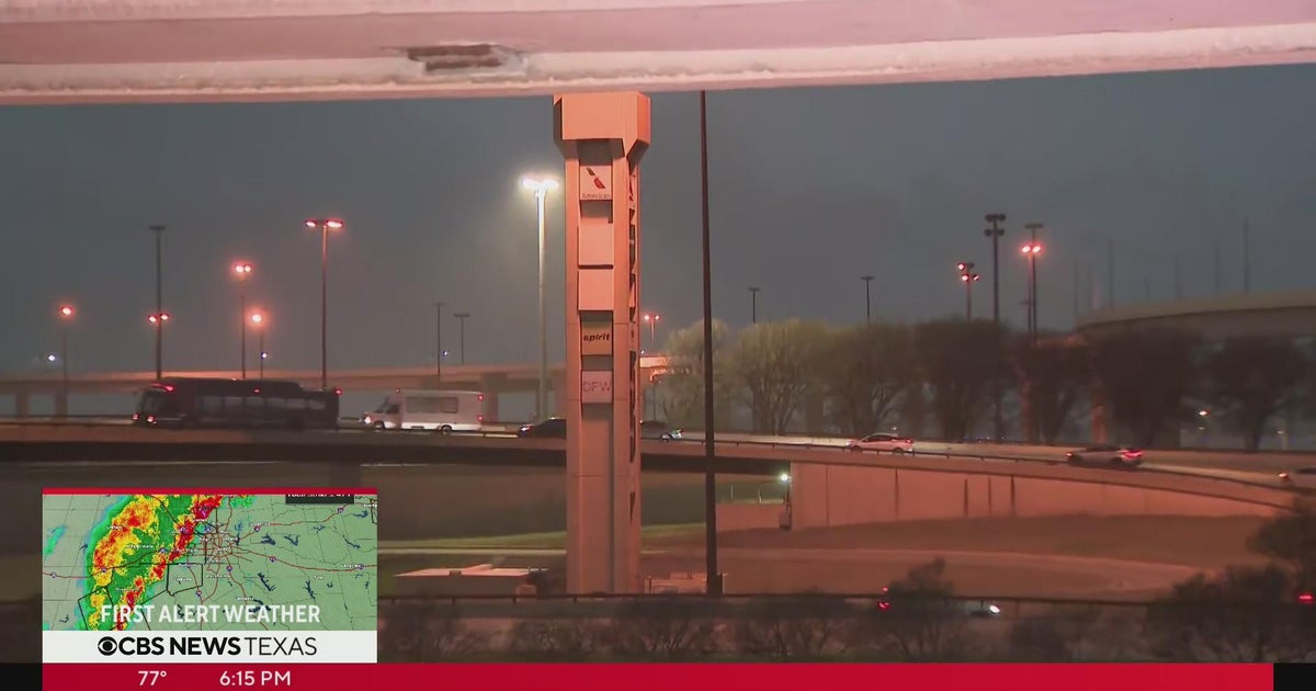 Storms make way through DFW Airport - CBS Texas