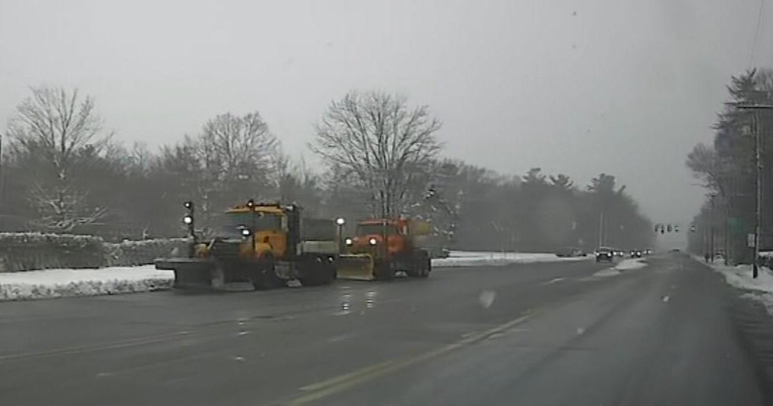 Heavy, wet snow makes travel tricky - CBS Boston