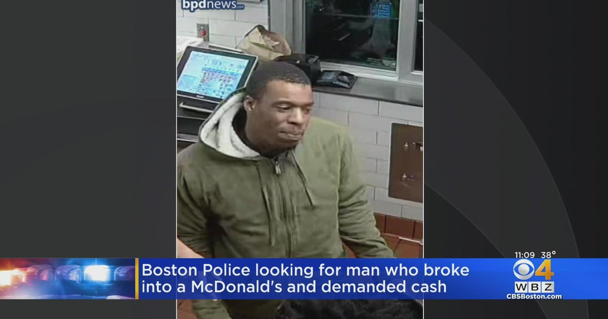 Boston Police search for McDonald's robber - CBS Boston