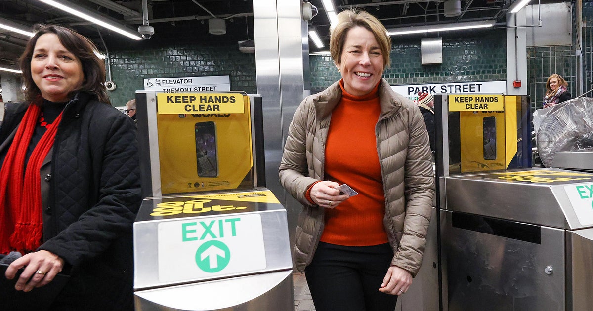 Healey wants MBTA fare cuts for low income riders - CBS Boston