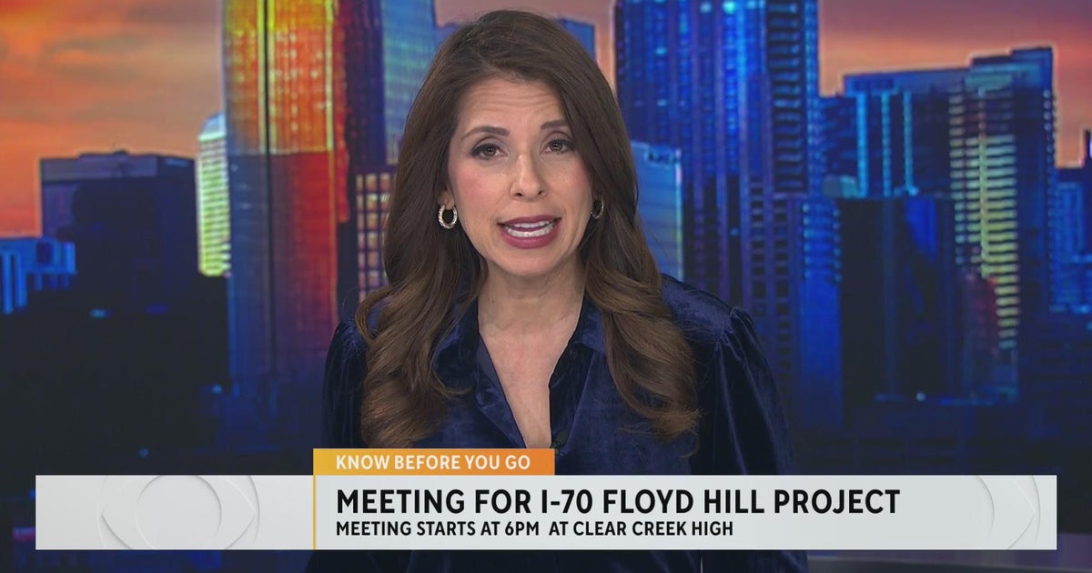 I-70 Floyd Hill project meeting set for Tuesday night - CBS Colorado