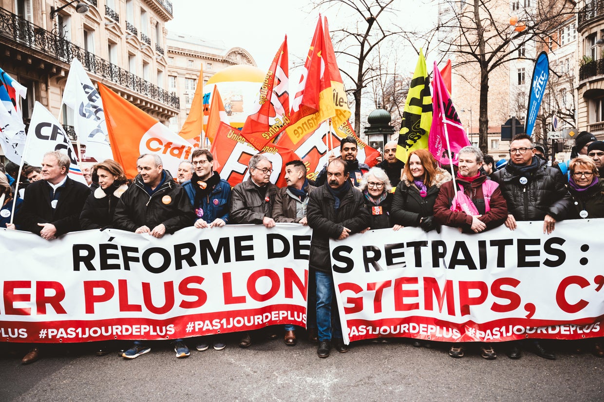 France pension reform bill draws massive strikes and protests as ...