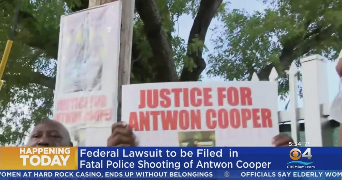 Federal lawsuit to be filed in police shooting of Antwon Cooper - CBS Miami