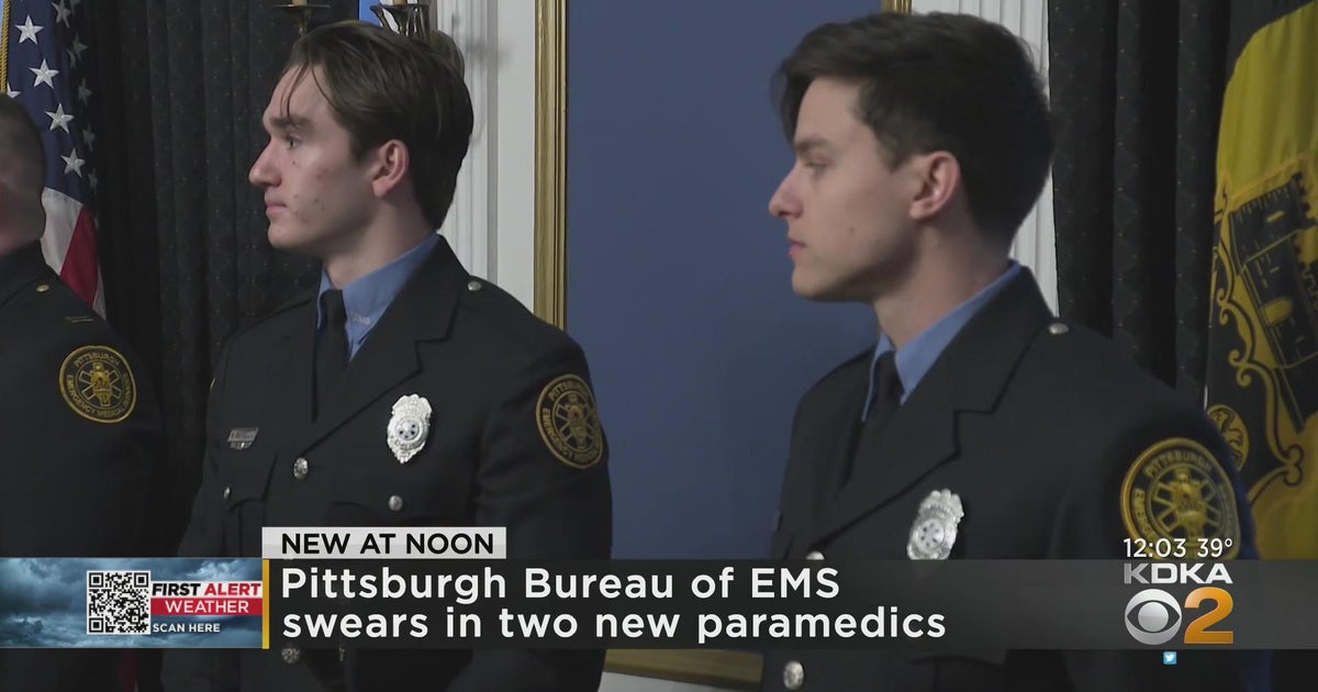 Pittsburgh Bureau of EMS swears in 2 new paramedics - CBS Pittsburgh