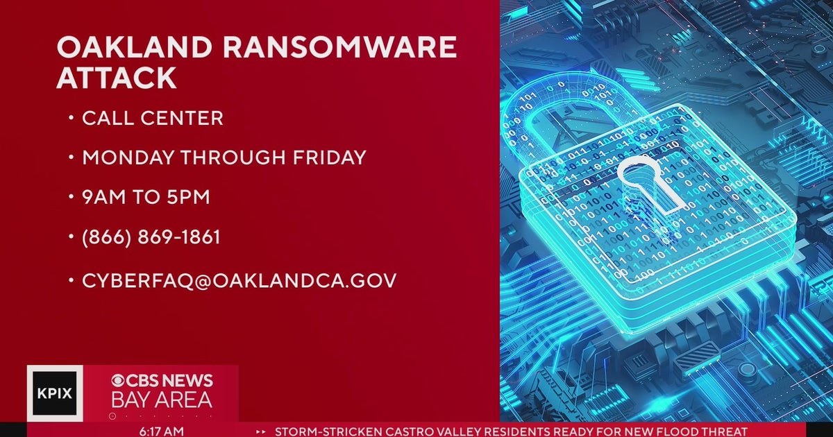 Personal information stolen in Oakland ransomware attack - CBS San ...