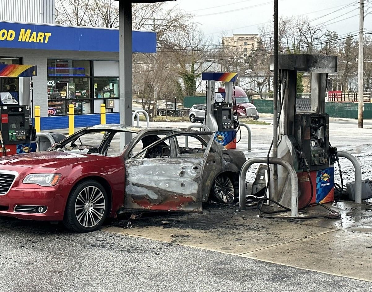 Police: Person hospitalized after intentionally setting own car on fire ...