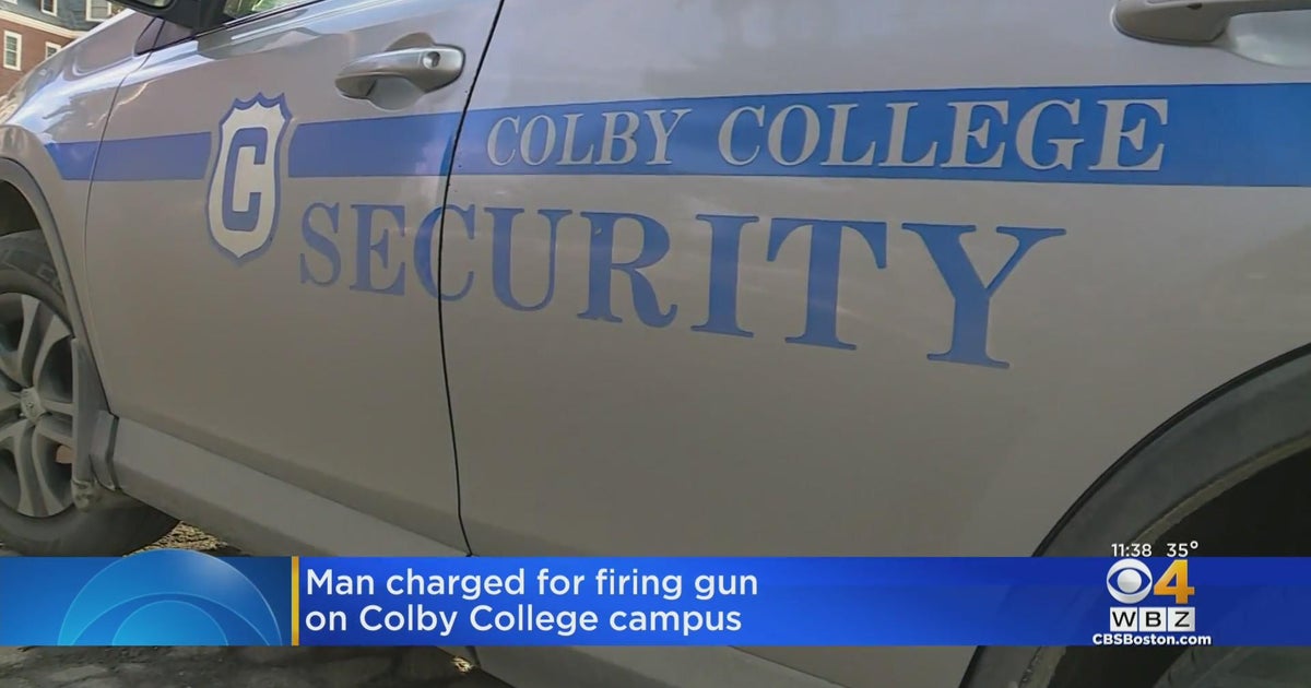 Man charged for firing gun at Colby College - CBS Boston