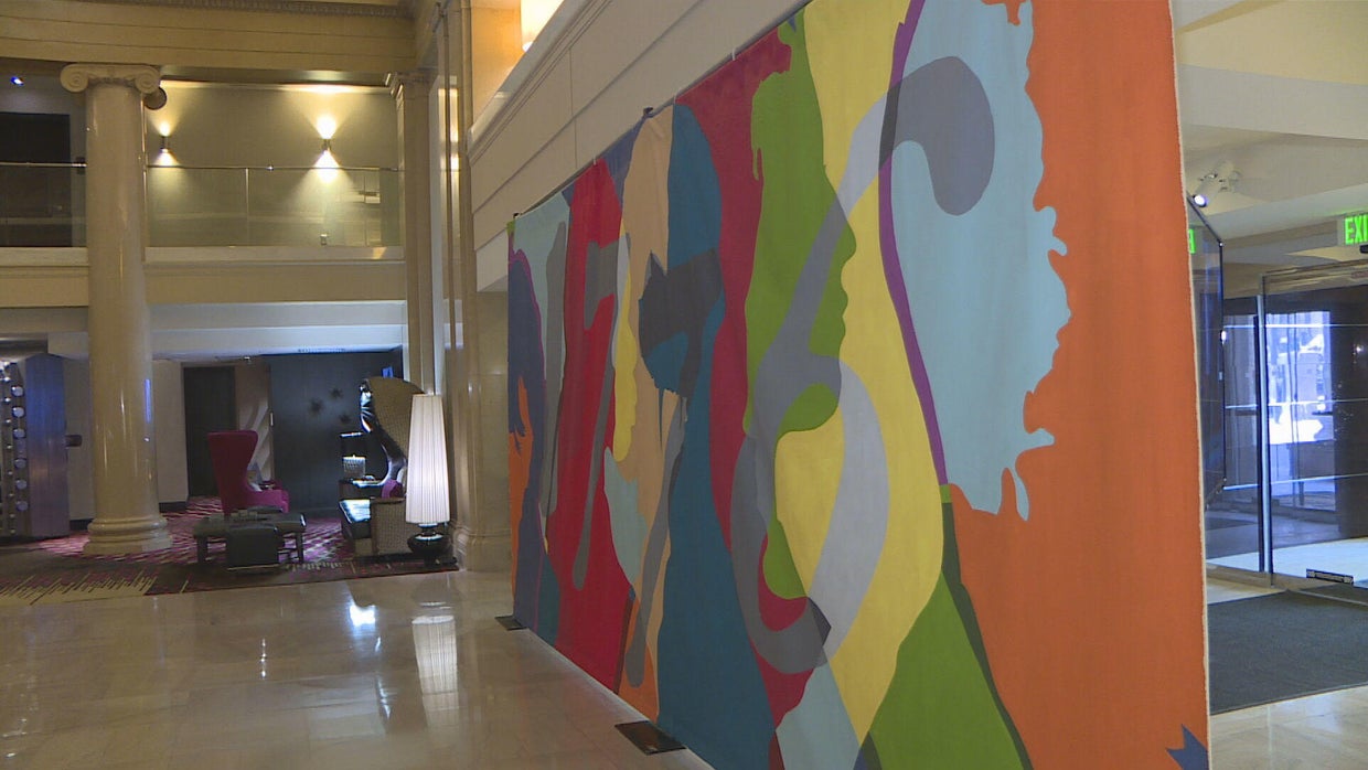 Mural depicting diversity in the U.S. on display in Denver alongside ...