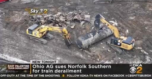 Ohio sues Norfolk Southern over toxic East Palestine train derailment ...