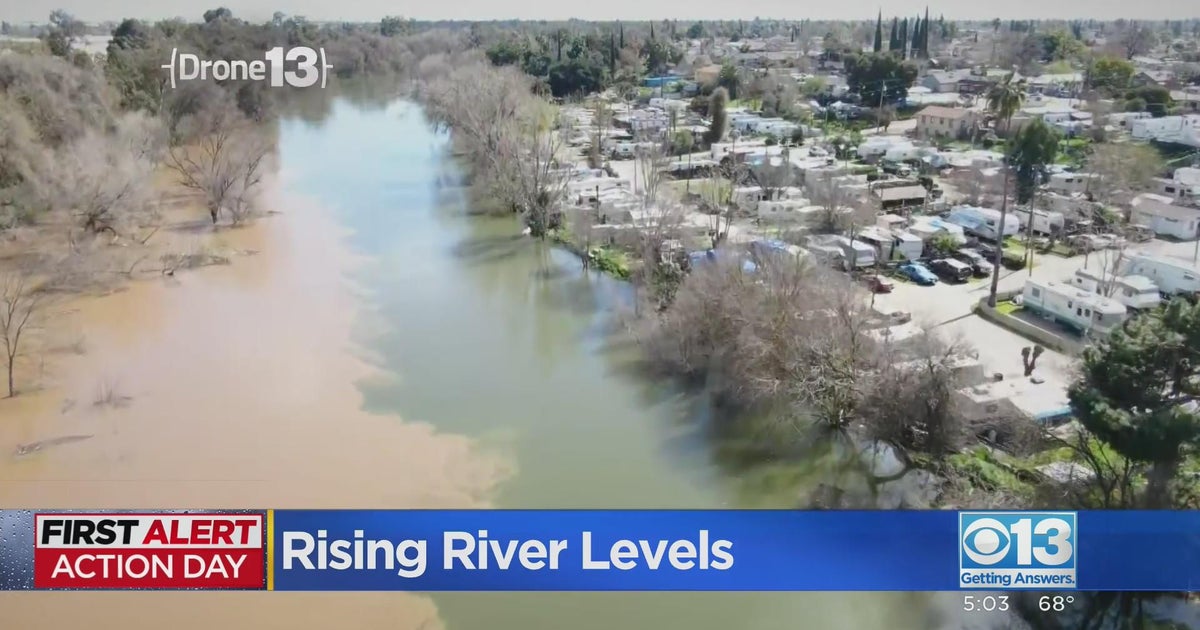 River levels are on the rise, more rain in the forecast - CBS Sacramento