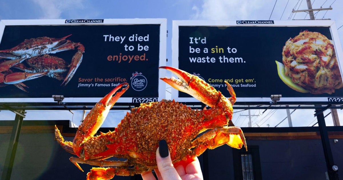 Billboard Wars: PETA, Jimmy's Famous Seafood exchange barbs on ...
