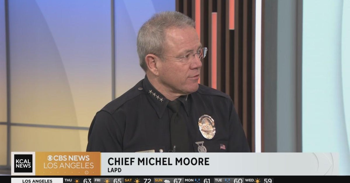 LAPD Chief Michel Moore discusses police topics this week - CBS Los Angeles