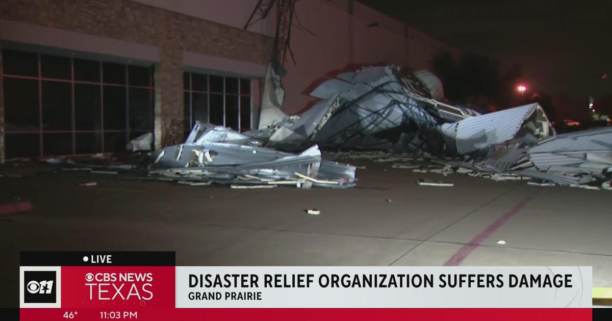 Disaster relief organization suffers storm damage - CBS Texas