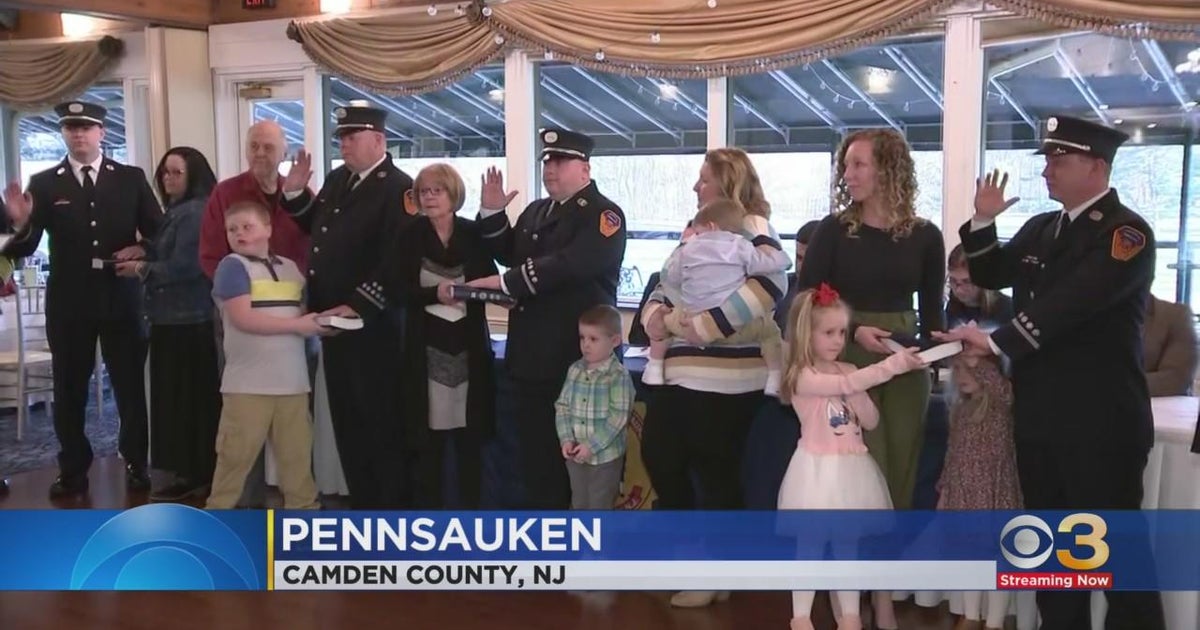 Pennsauken, N.J. swears in new generation of firefighters - CBS ...