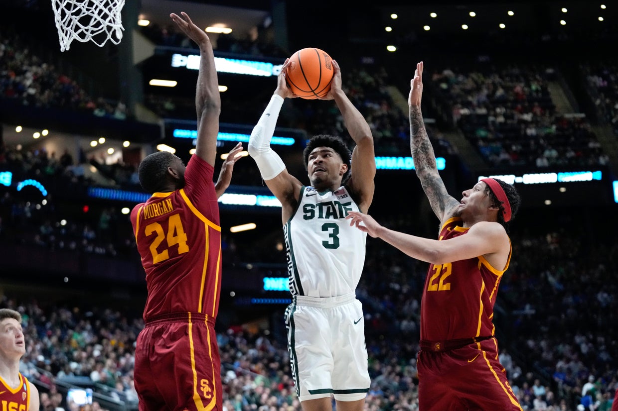 March Madness: No. 7 Michigan State muscles past No. 10 USC, 72-62 ...