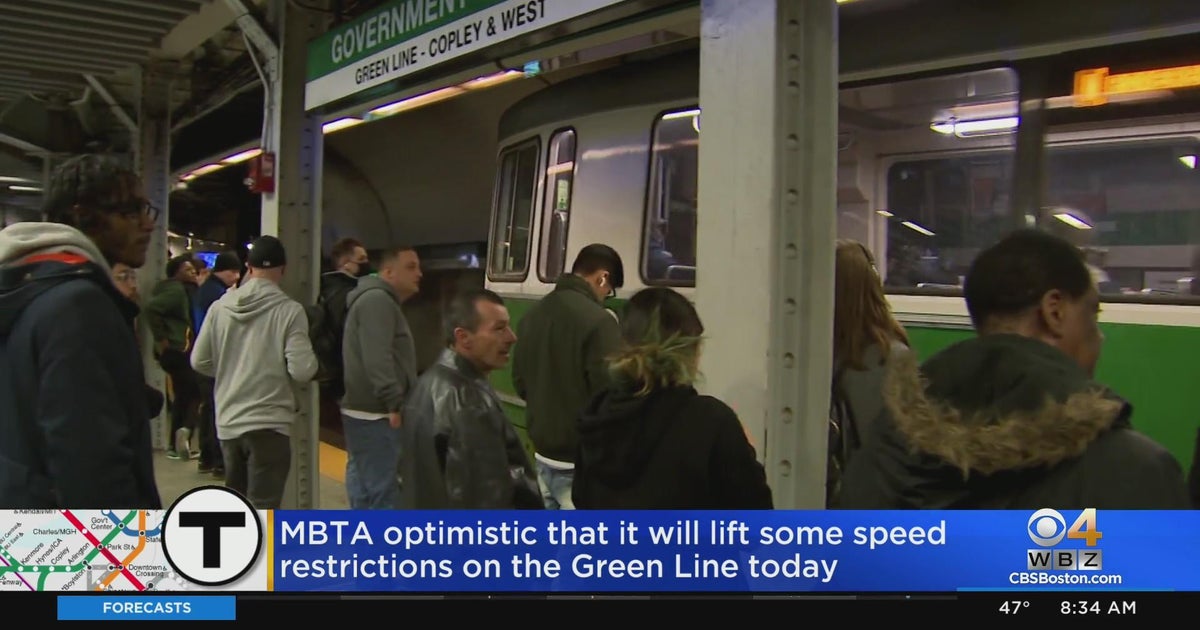 MBTA says slowdown on Green Line will "remain in place" - CBS Boston