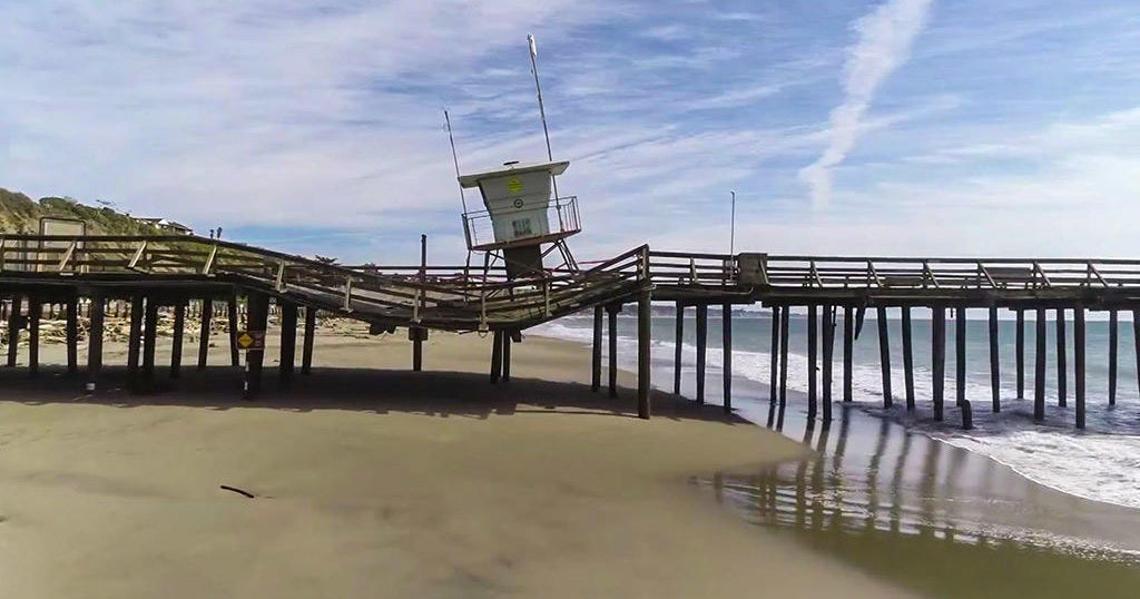 Storm-damaged Seacliff pier to be demolished Monday - CBS San Francisco