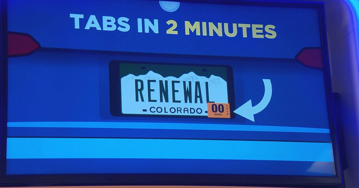 Colorado MV Express kiosks tout "Tabs in 2 Minutes" - CBS Colorado