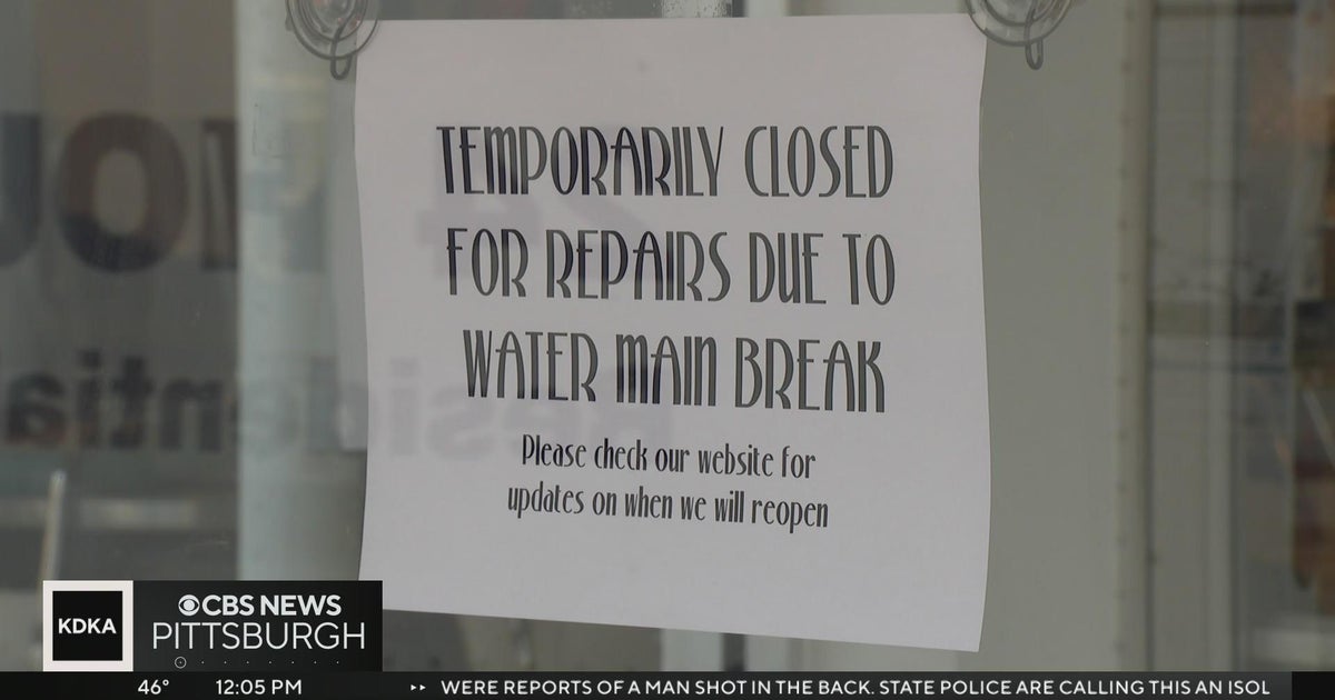 Ross Township diner sustains damage from water main break - CBS Pittsburgh Ross Township diner sustains damage from water main break - CBS Pittsburgh