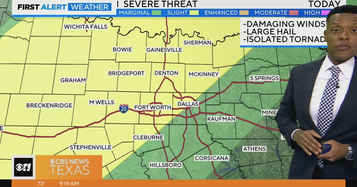 Strong-to-severe storms possible tonight through tomorrow morning - CBS ...