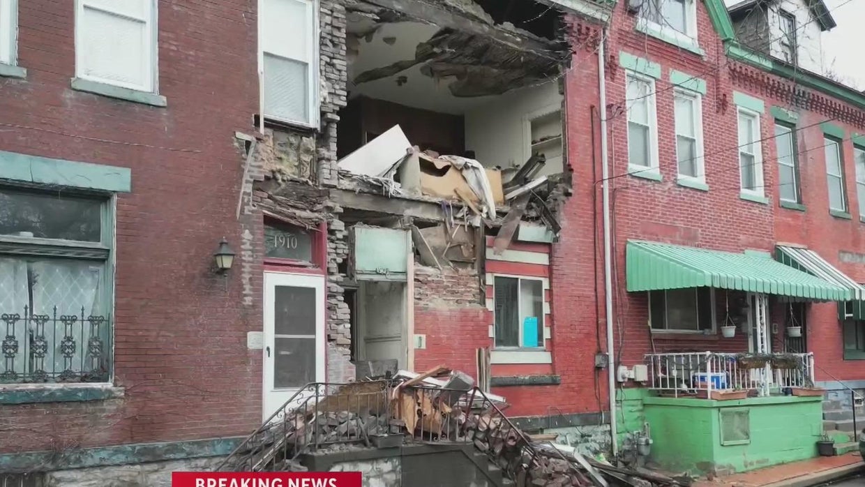 Condemned building collapses in Manchester - CBS Pittsburgh