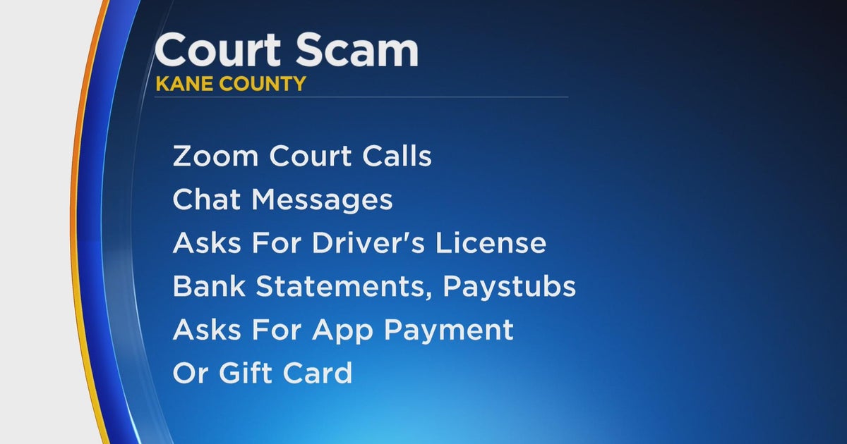 Kane County officials warn of Zoom court scam - CBS Chicago