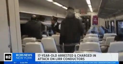 17-year-old arrested, charged in attack on LIRR conductors - CBS New York